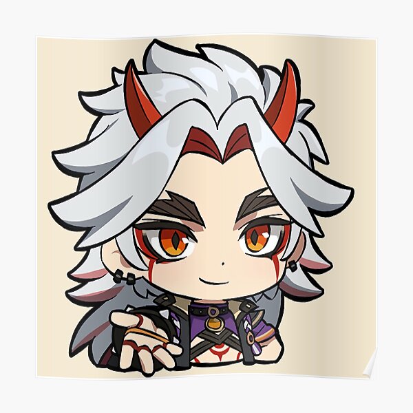 "Arataki Itto | Genshin Impact" Poster for Sale by sunichan | Redbubble