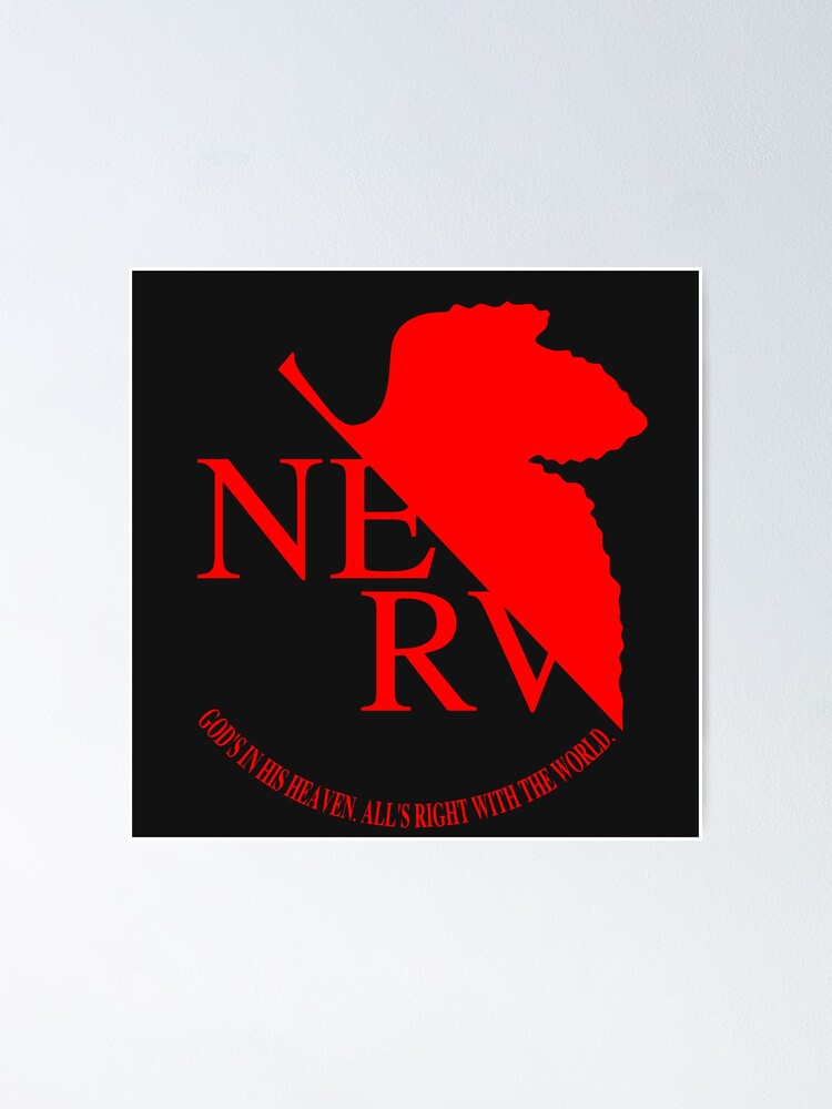 "NERV - Neon Genesis Evangelion" Poster for Sale by Pyramid-Designs ...