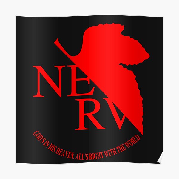 "NERV - Neon Genesis Evangelion" Poster for Sale by Pyramid-Designs ...
