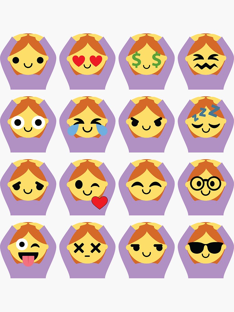 "Yes Girl Emoji " Sticker for Sale by HippoEmo | Redbubble