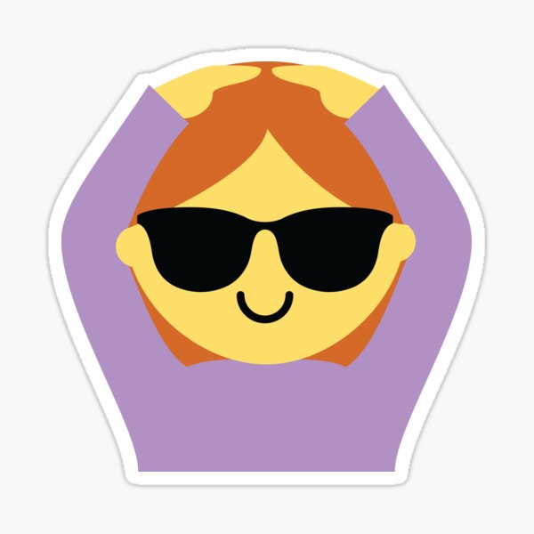 "Yes Girl Emoji " Sticker for Sale by HippoEmo | Redbubble