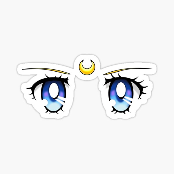 "Girl from the MOON eyes" Sticker for Sale by alphavirginis | Redbubble