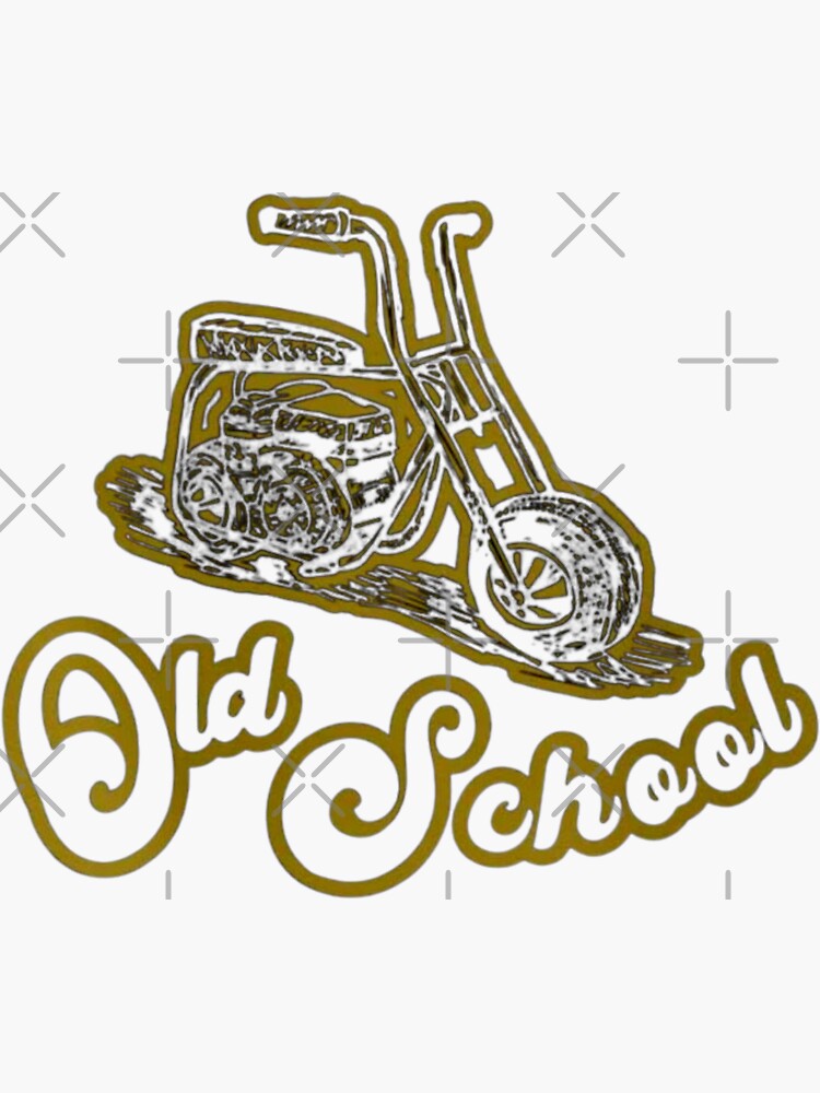 "Old School Minibike T-shirt mini bike trike 3 wheeler motorcycle ...