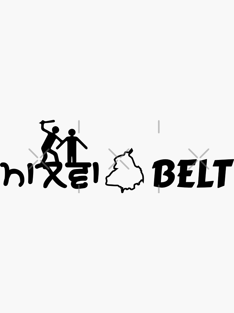 "MALWA BELT" Sticker for Sale by GraphicCafe | Redbubble