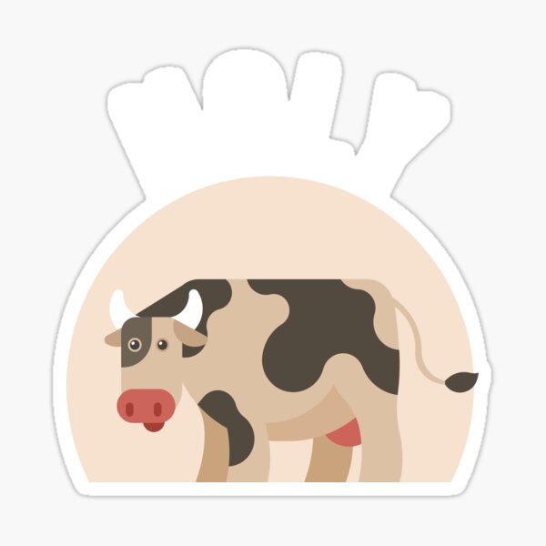 "Holy Cow, Hilarious Cows " Sticker for Sale by feel-good-club | Redbubble