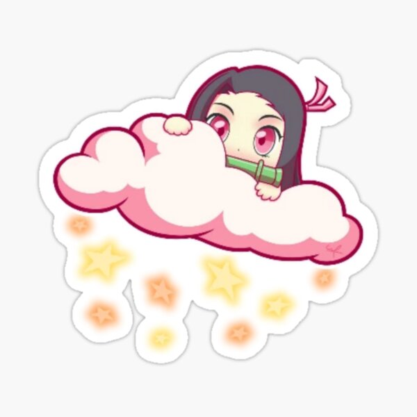 "nezuko - nezuko cute - nezuko demon slayer" Sticker for Sale by ...