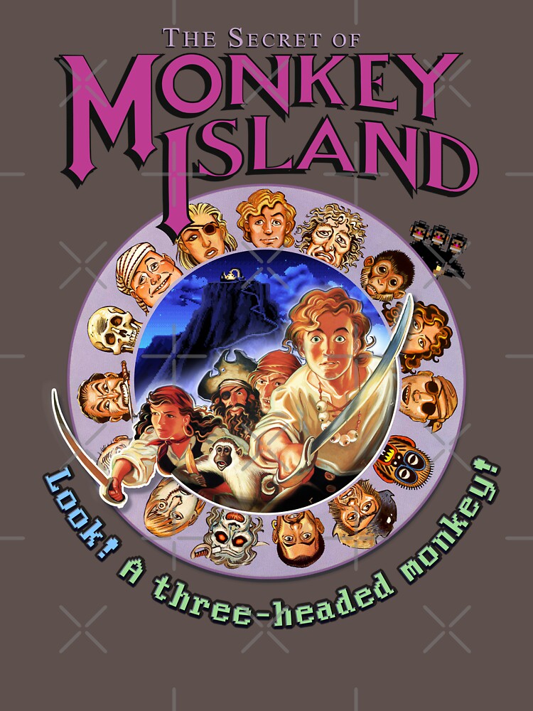 "Secret of Monkey Island - Look! A Three-Headed MONKEY! Classic MS-DOS ...