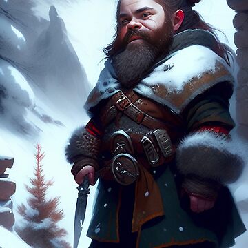 "Dungeons and Dragons Dwarf Rouge Character" Art Board Print for Sale ...