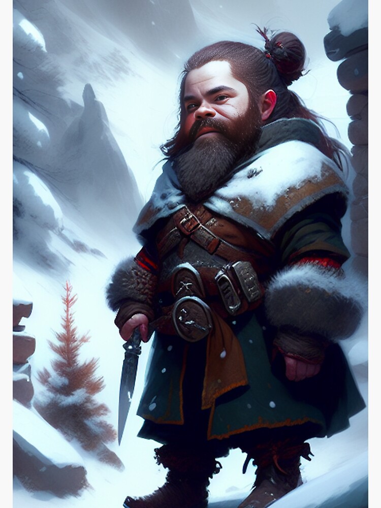 "Dungeons and Dragons Dwarf Rouge Character Art" Sticker for Sale by ...