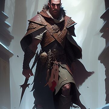 "Dungeons and Dragons Human Rouge Character" Art Board Print for Sale ...