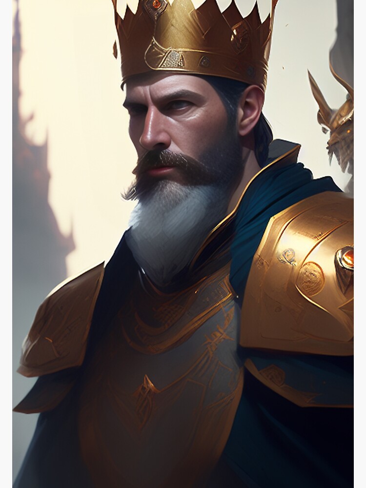 "Dungeons and Dragons Human King Character Art" Sticker for Sale by ...