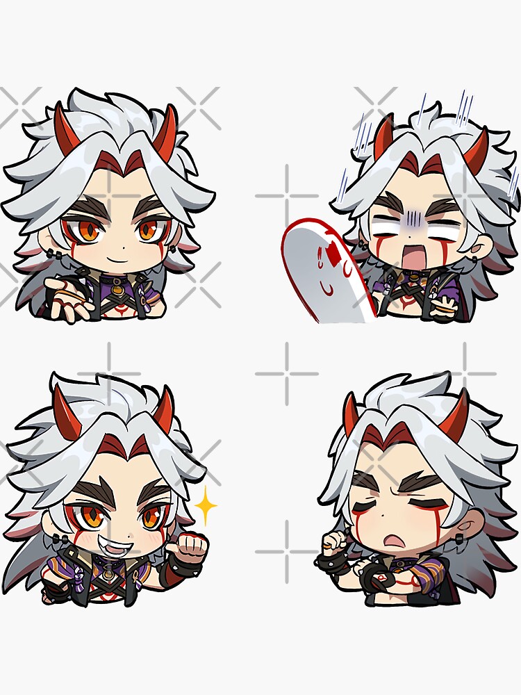 "Arataki Itto Pack | Genshin Impact" Sticker for Sale by sunichan ...