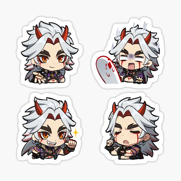 "Arataki Itto Pack | Genshin Impact" Sticker for Sale by sunichan ...