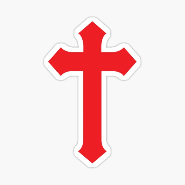 "Red Cross" Sticker for Sale by Freyzumi | Redbubble