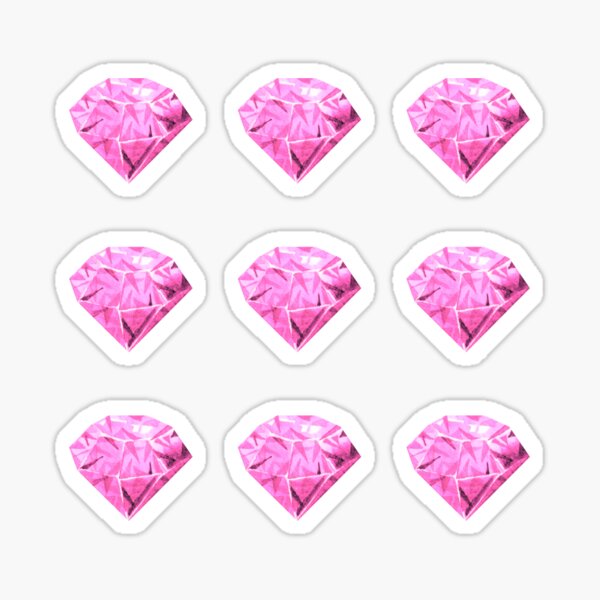 "Pink Gemstone Sticker Set" Sticker for Sale by rakhisahasjc | Redbubble