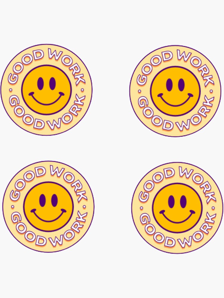"Good job ,smiley " Sticker for Sale by Pratyush1111 | Redbubble