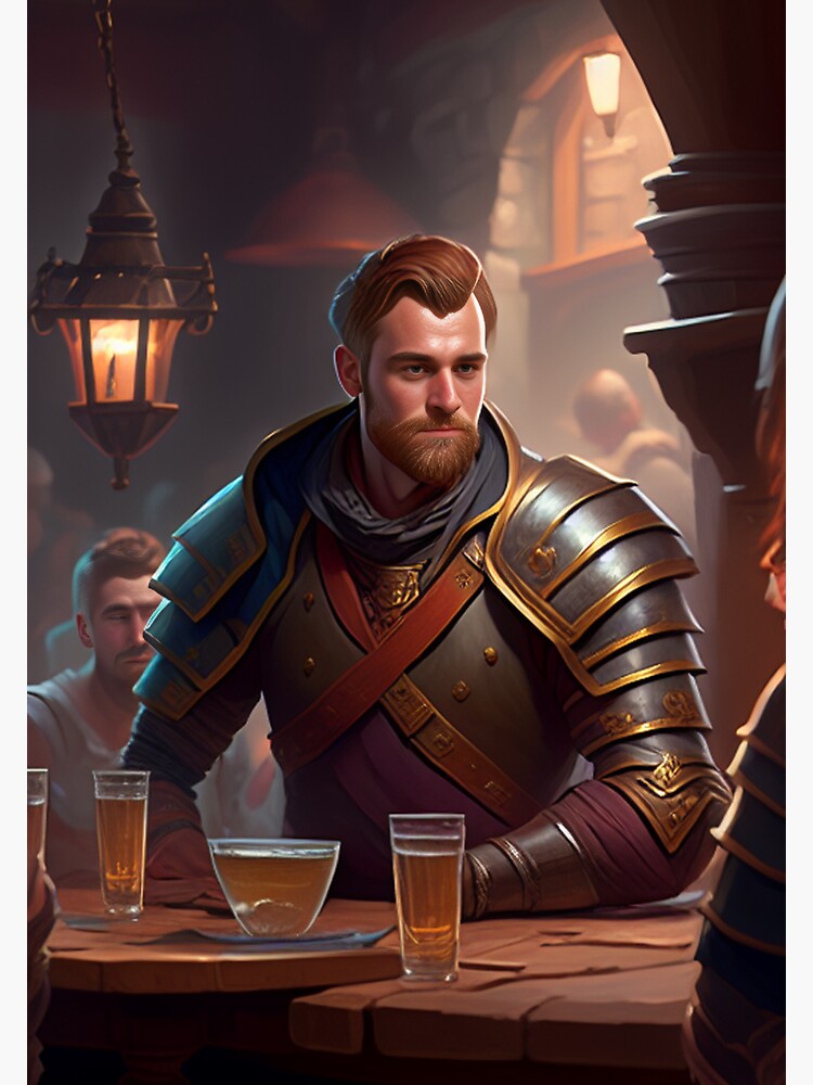 "Dungeons and Dragons Male Paladin Character" Sticker for Sale by Ozy ...