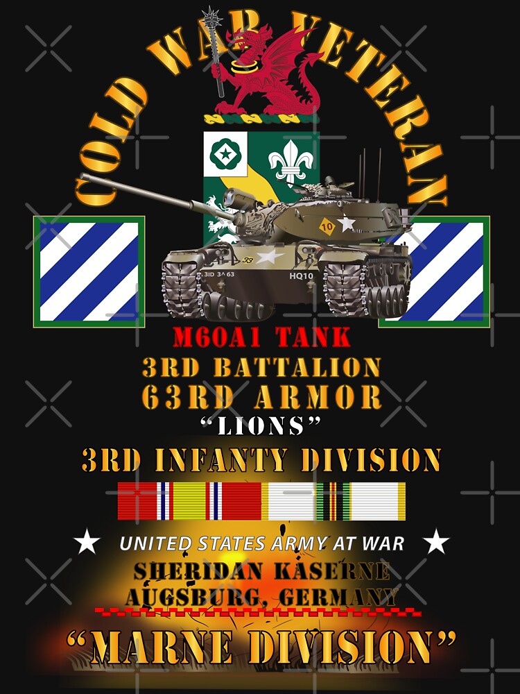 "Army - Cold War Vet - 3rd Bn 63rd Armor - 3rd Inf Div - Augsberg FRG ...