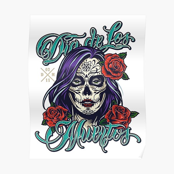 "dia-de-los-muertos-colorful-template dia de los muertos candy,dios de ...