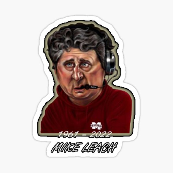 "mike leach " Sticker for Sale by VIVAClosets | Redbubble