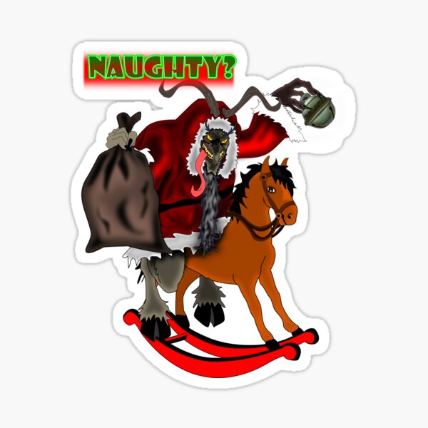 "Krampus" Sticker for Sale by clintondesigns6 | Redbubble