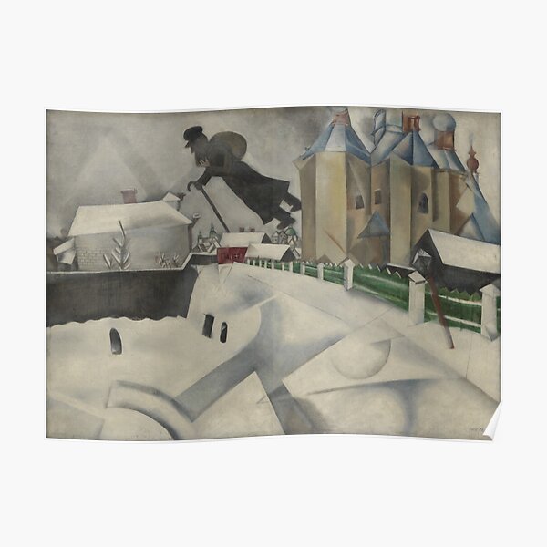 "Marc Chagall - Over Vitebsk Canvas Wall Art, Large Framed Fine Art ...