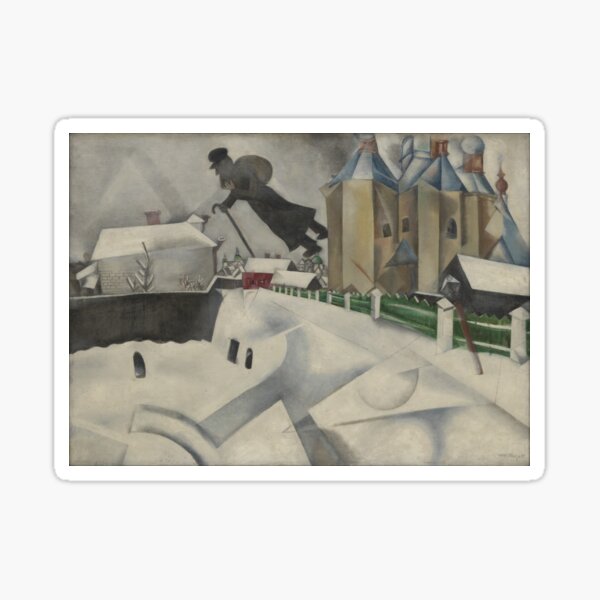 "Marc Chagall - Over Vitebsk Canvas Wall Art, Large Framed Fine Art ...