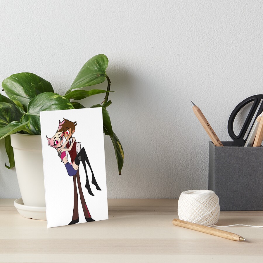 "Human Alastor and Angel Dust radiodust" Art Board Print for Sale by ...