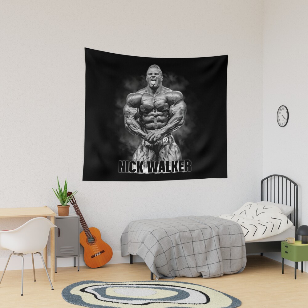 "Nick Walker Most Muscular Pose Bodybuilder BW" Poster for Sale by ...