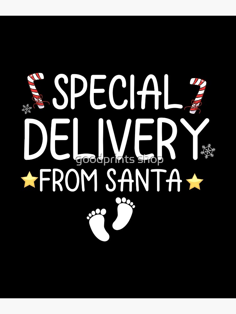 "special delivery from santa,christmas pregnancy reveal" Poster for ...