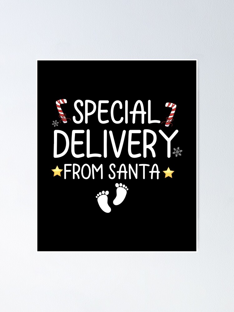 "special delivery from santa,christmas pregnancy reveal" Poster for ...