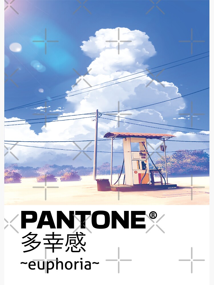 "Pantone aesthetic Anime Peaceful Scenery" Sticker for Sale by ...