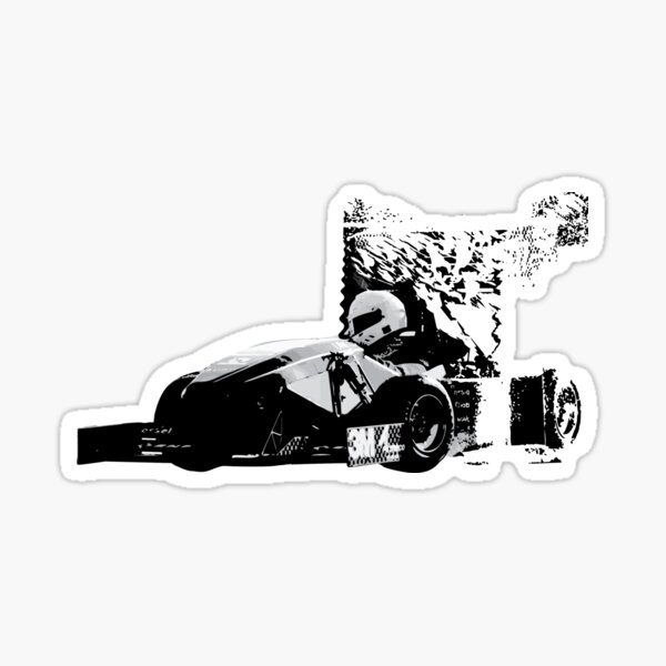 "Formula student fading black and white" Sticker for Sale by FSAEdesign ...