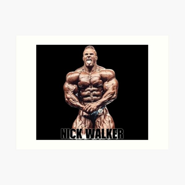 "Nick Walker Most Muscular Pose Bodybuilder Color" Art Print for Sale ...