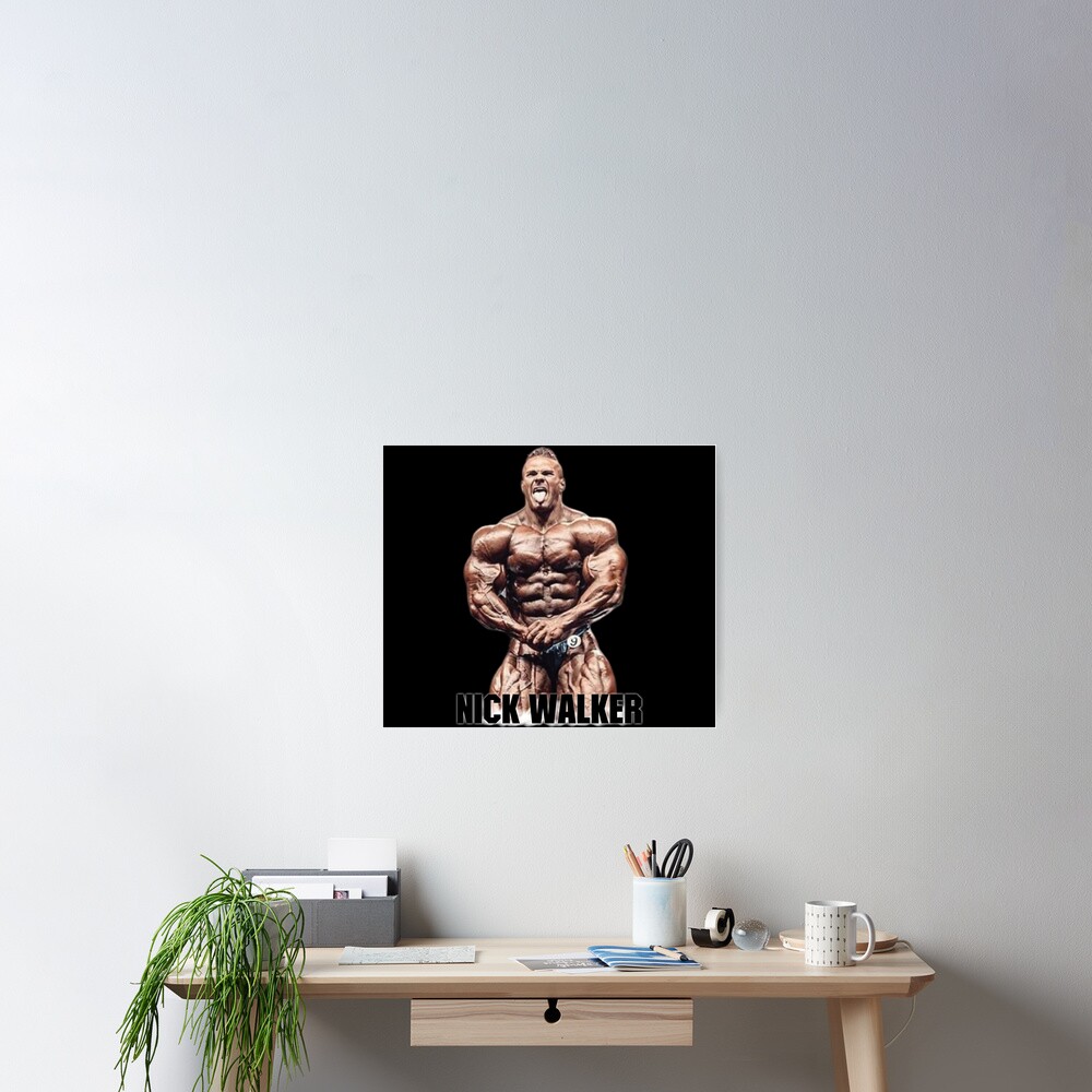 "Nick Walker Most Muscular Pose Bodybuilder Color" Poster for Sale by ...