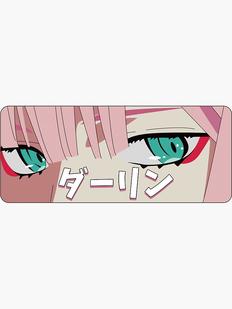"Zero Two Title Darling" Sticker for Sale by weaboomean | Redbubble