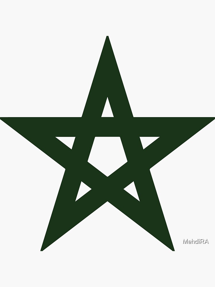 "Morocco star" Sticker for Sale by MehdiRA | Redbubble