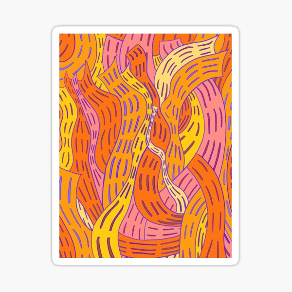 "Citrus City Twist " Sticker for Sale by innerathena | Redbubble