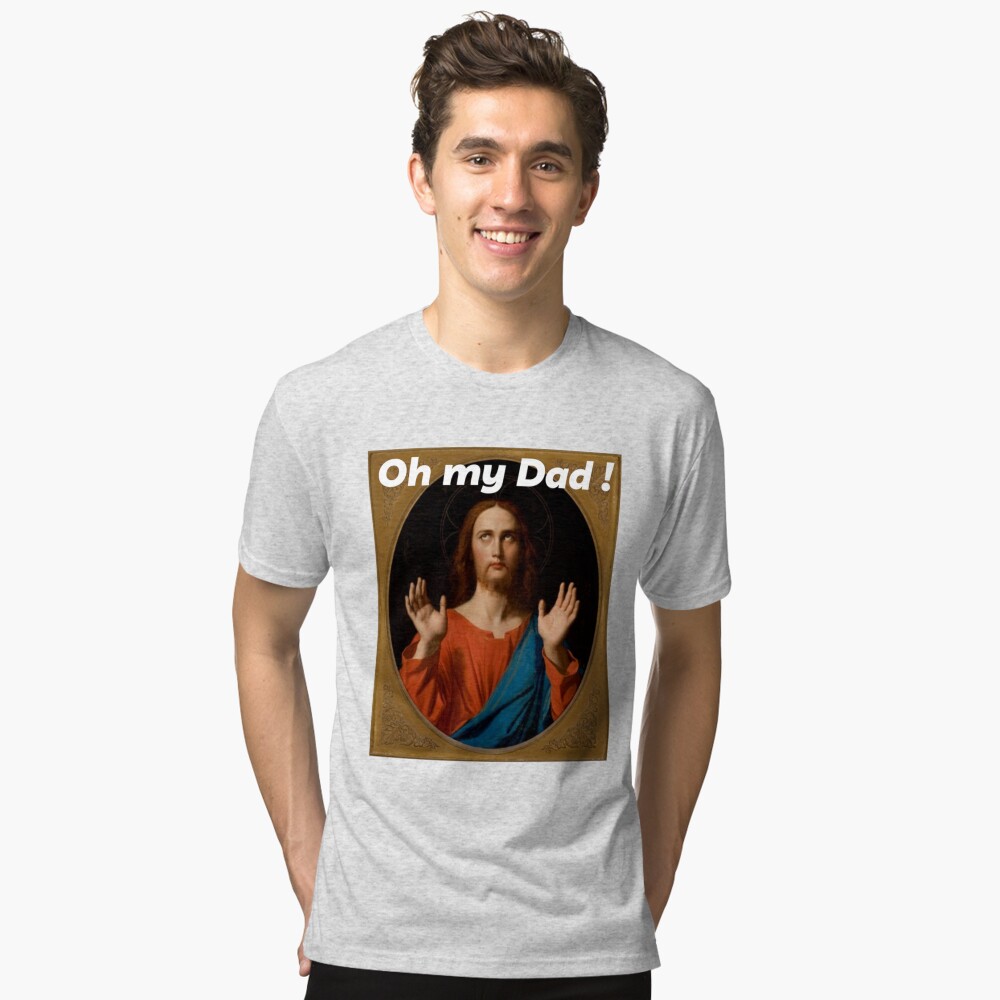 "Jesus Eye Roll Meme - Funny Meme Design ver. 1" Sticker by Trndii ...