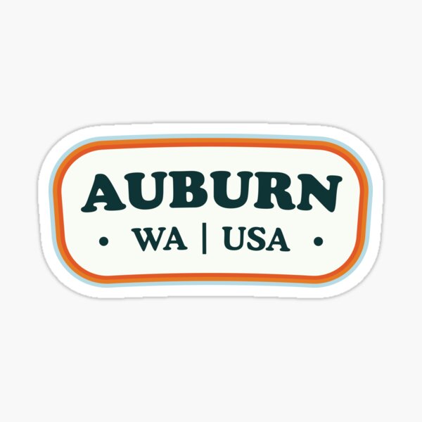 "Auburn | Retro Badge" Sticker by retroready | Redbubble