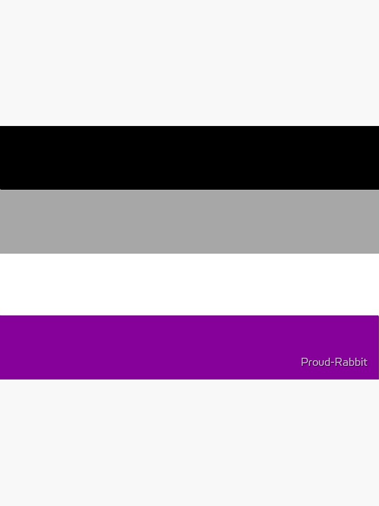 Asexual Flag Color Block Poster For Sale By Proud Rabbit Redbubble