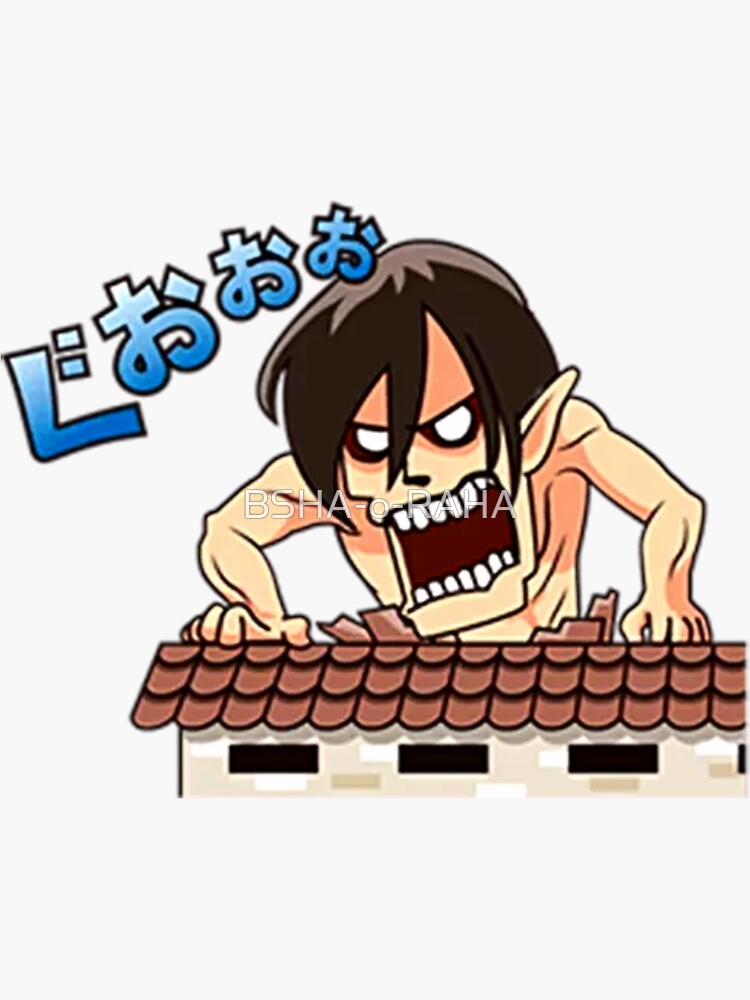 "Attack On Titan All, Cute AOT Anime Characters." Sticker for Sale by ...