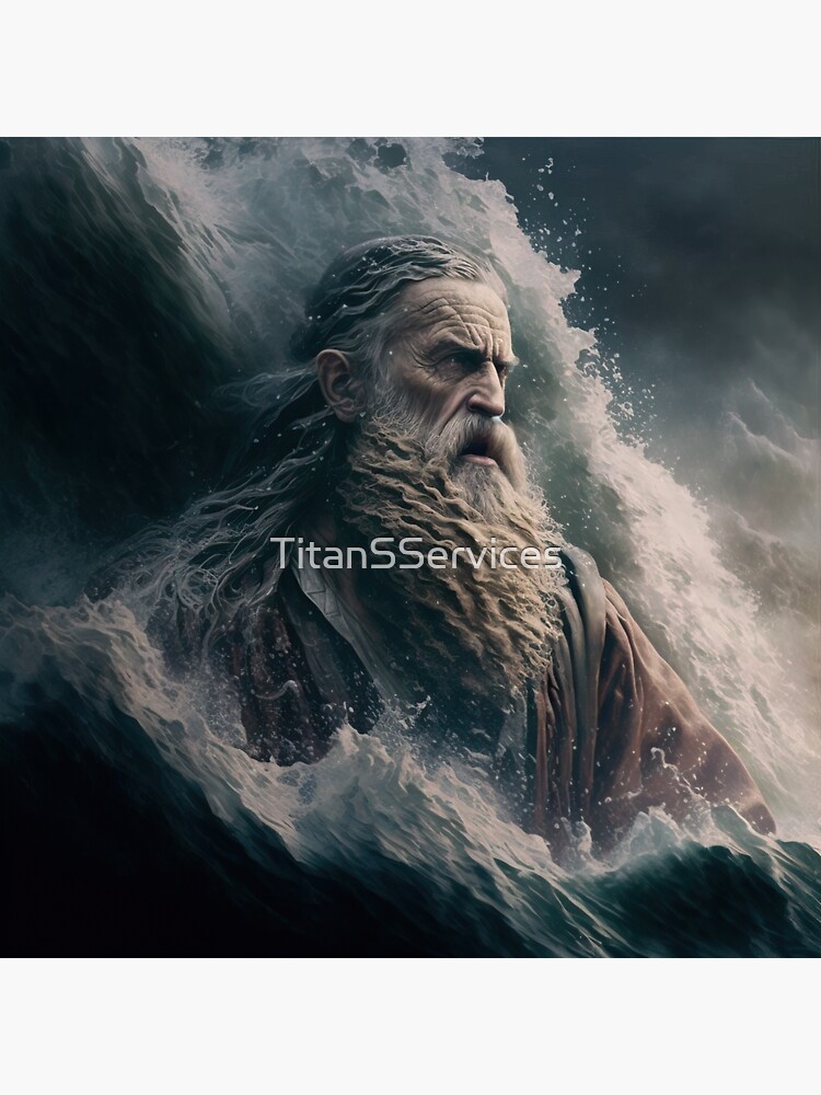 "Moses and the Sea" Sticker for Sale by TitanSServices | Redbubble