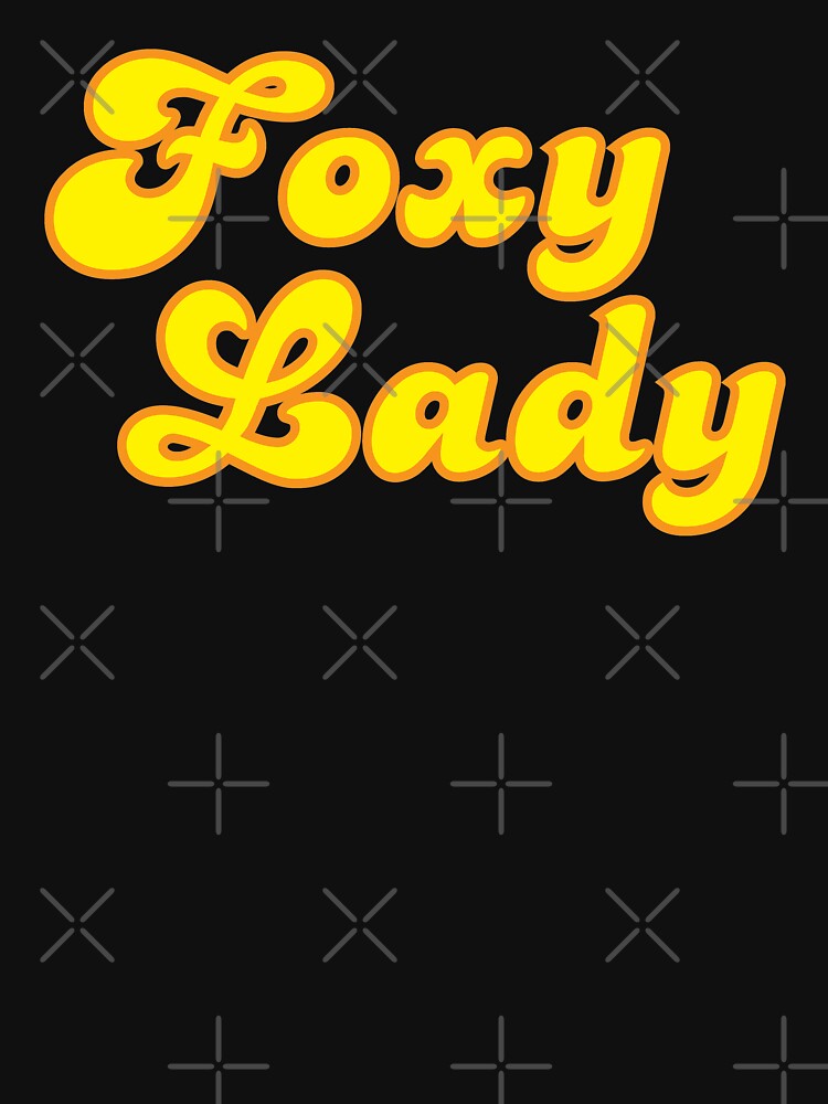 "Retro Foxy Lady" T-shirt for Sale by Jandsgraphics | Redbubble | retro ...