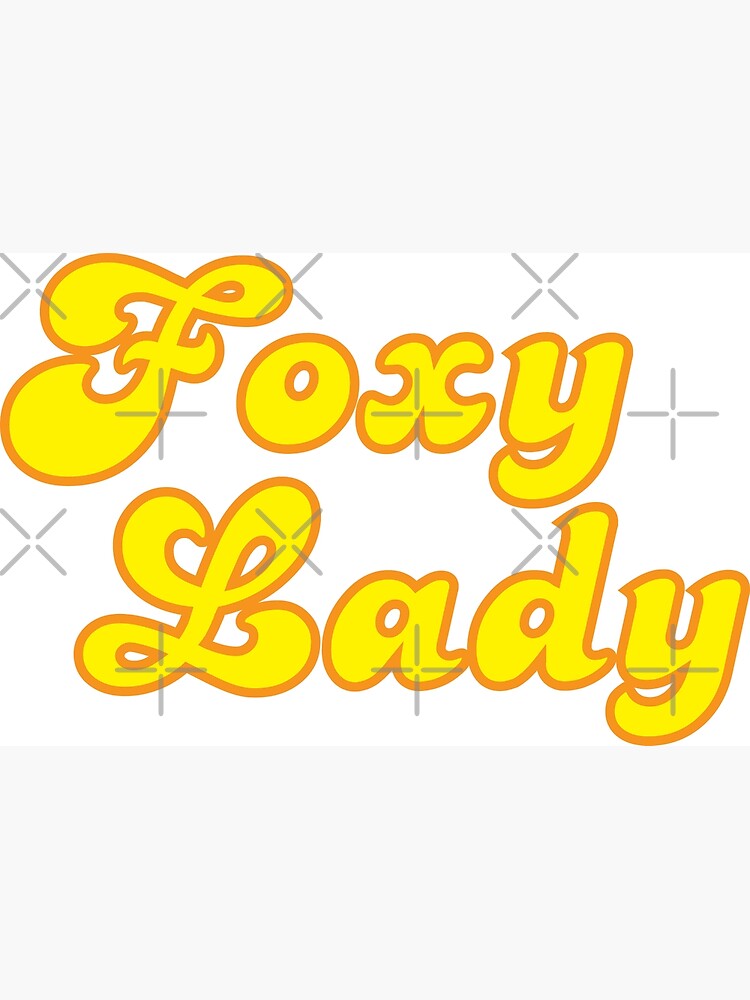 "Retro Foxy Lady" Poster by Jandsgraphics | Redbubble