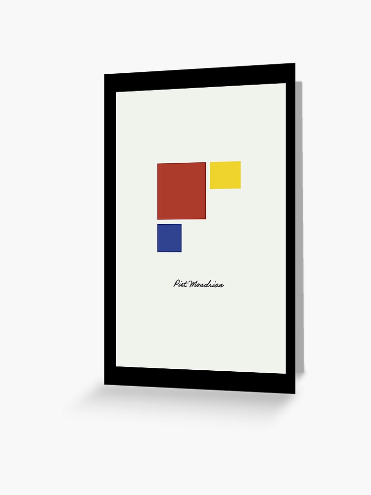 "Mondrian's Square" Greeting Card for Sale by AllegraMussato | Redbubble