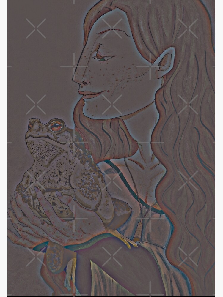 "Glowing Portrait of a Lady with her Toad" Poster for Sale by ...