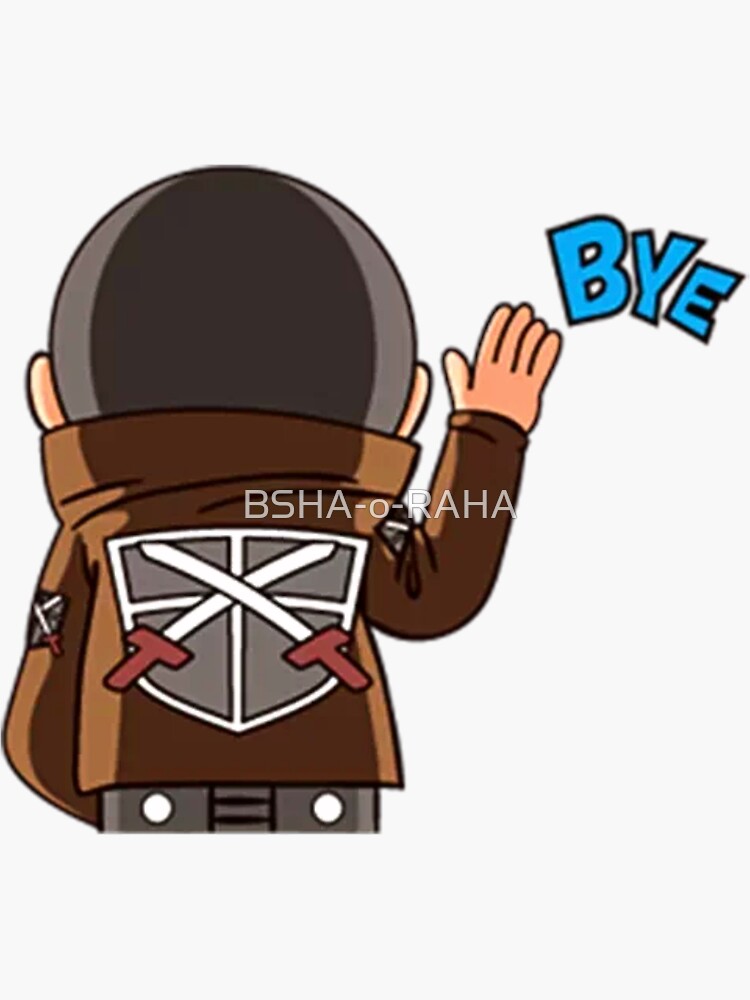 "Attack On Titan All, Cute AOT Anime Characters." Sticker for Sale by ...