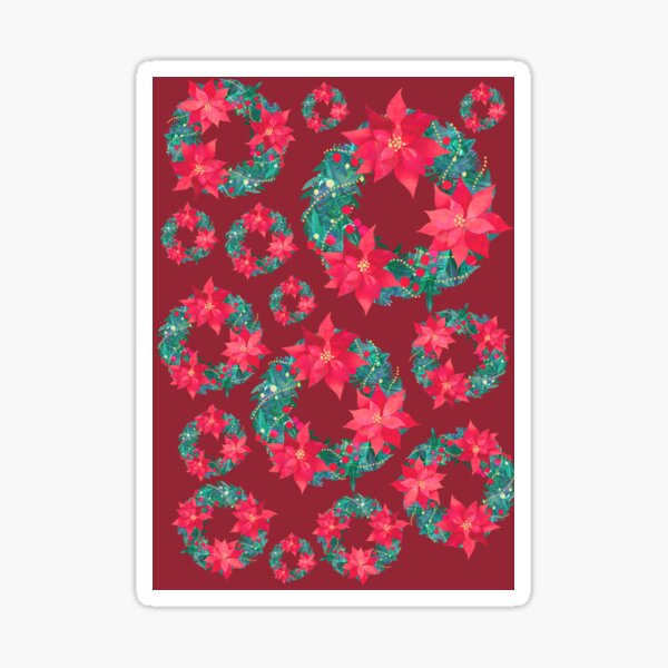 "christmas aesthetic print" Sticker for Sale by shivanigautam | Redbubble
