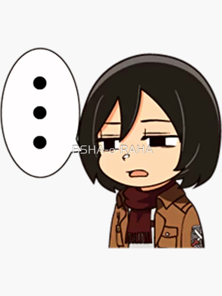 "Attack On Titan All, Cute AOT Anime Characters." Sticker for Sale by ...